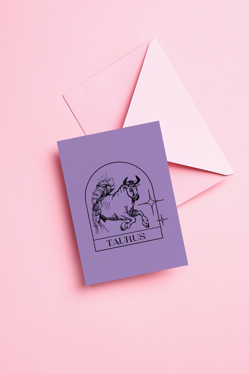 Taurus Svg Taurus Star Sign Bull Svg Horoscope Svg - Etsy