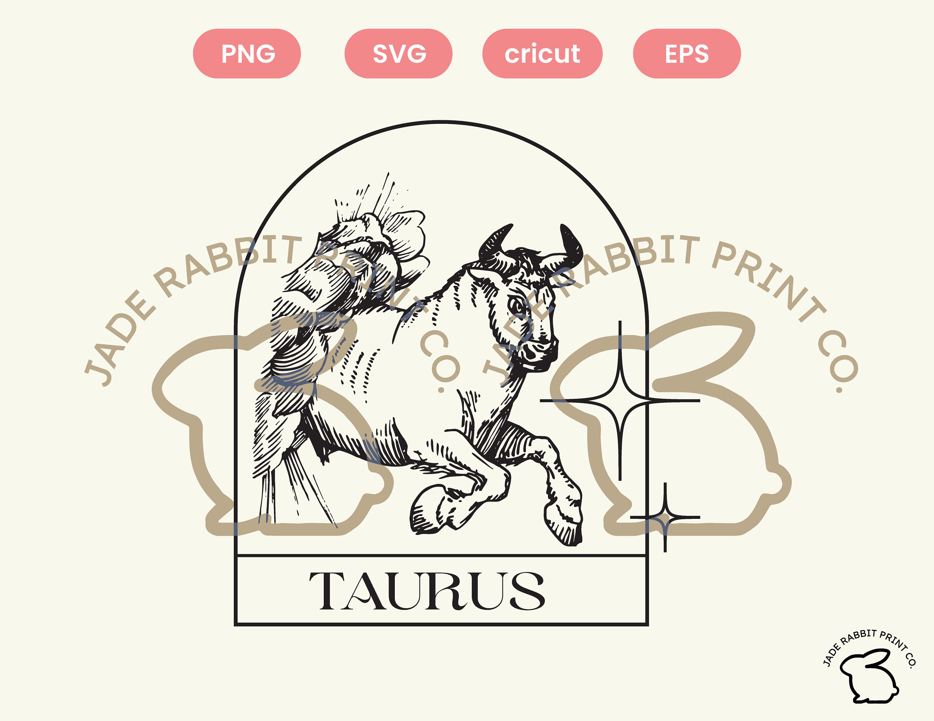 Taurus Svg Taurus Star Sign Bull Svg Horoscope Svg - Etsy