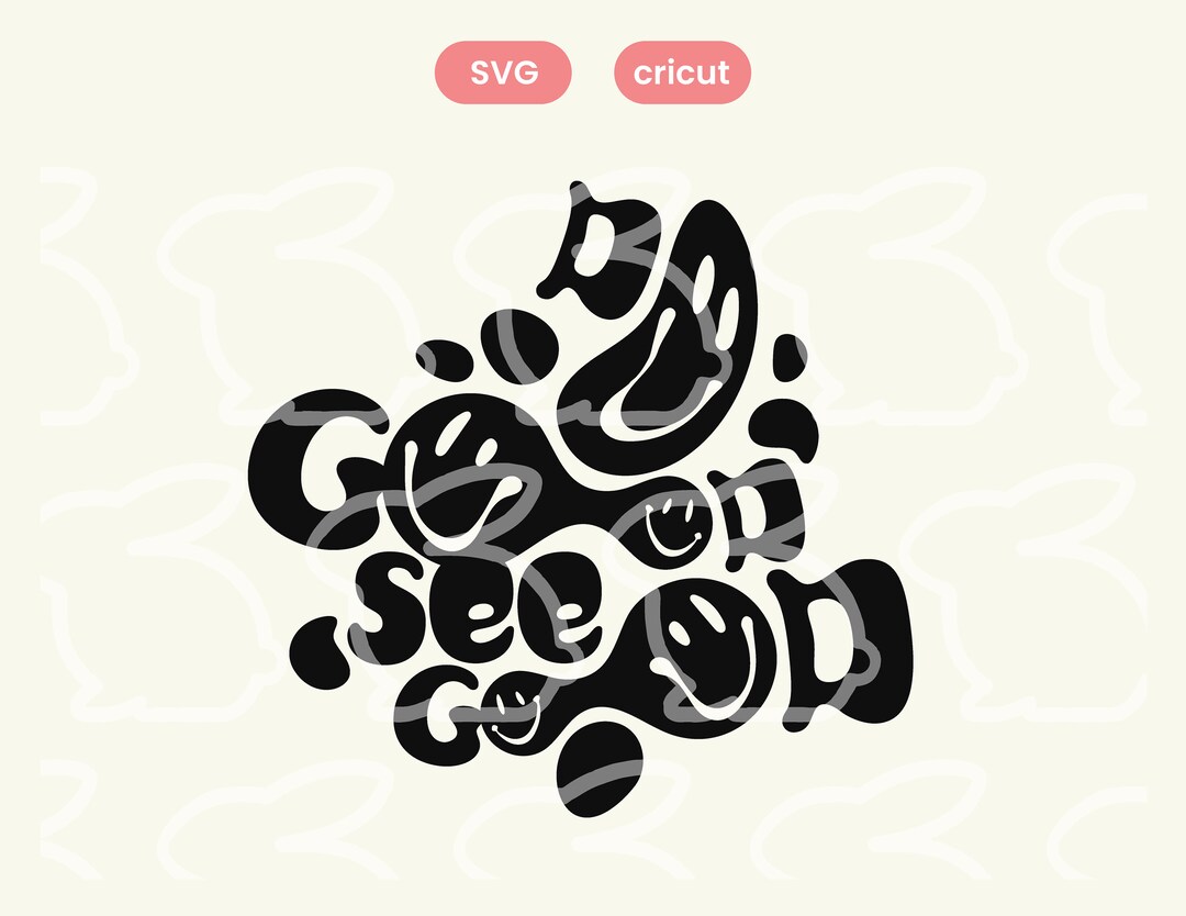 Distorted Smiley Svg Groovy Happy Face Svg Do Good See Good Trippy ...