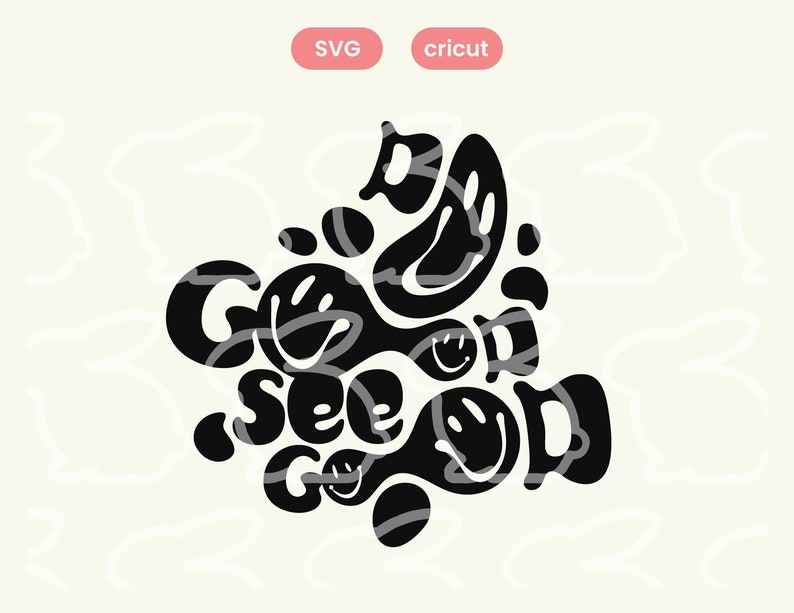 Distorted Smiley Svg Groovy Happy Face Svg Do Good See Good Trippy ...
