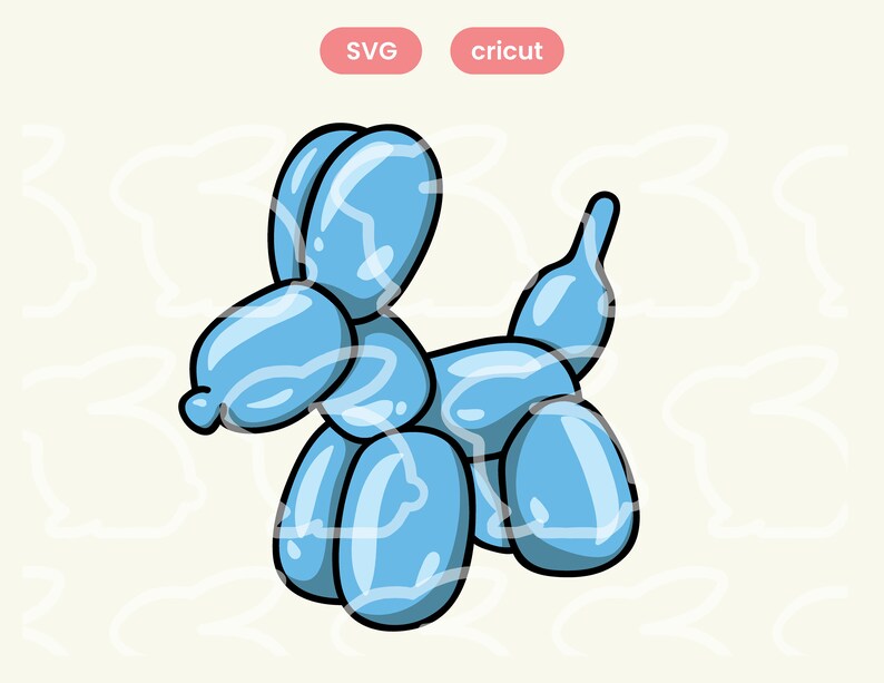 Dog Svg Balloon Dog Svg Balloon Animal Cute Svg Birthday Svg Instant ...