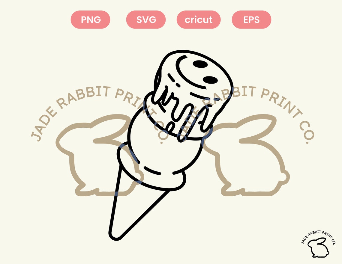 Happy Face Svg Ice Cream Svg Summer Svg Melted Smiley Svg Melting ...