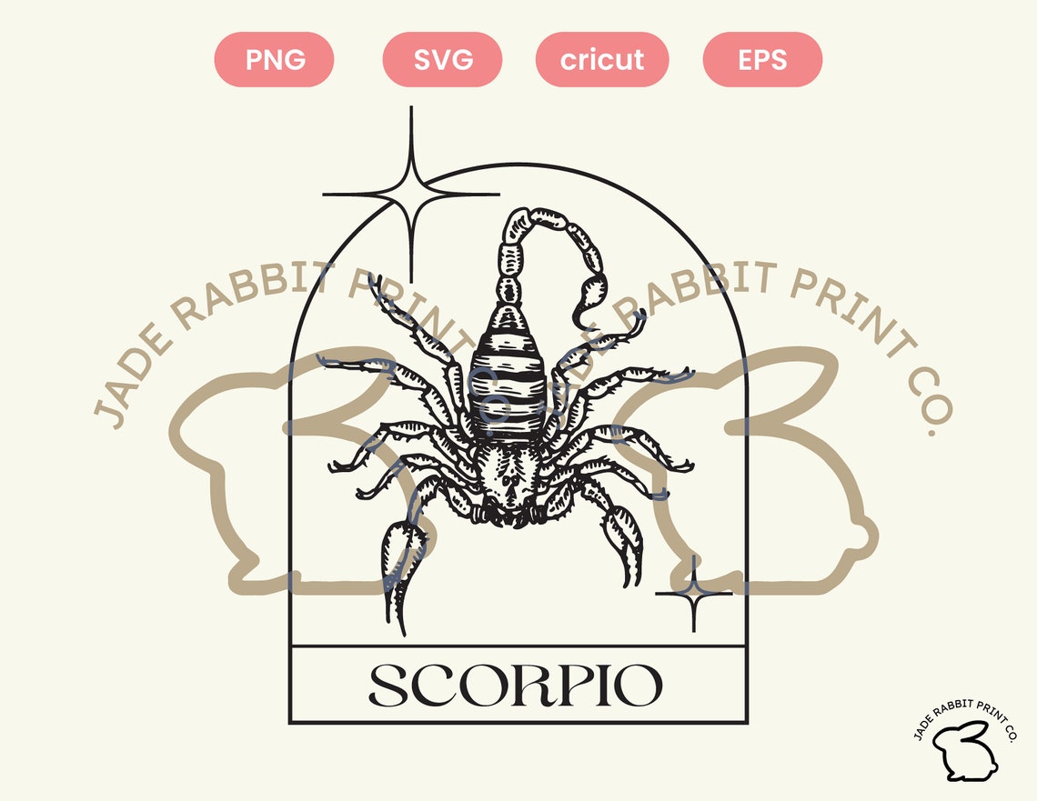Scorpio Svg Scorpion Svg Horoscope Svg Star Signs Svg Cut File Zodiac ...