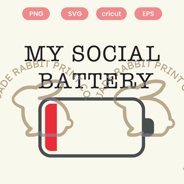 My Social Battery Pin - Etsy