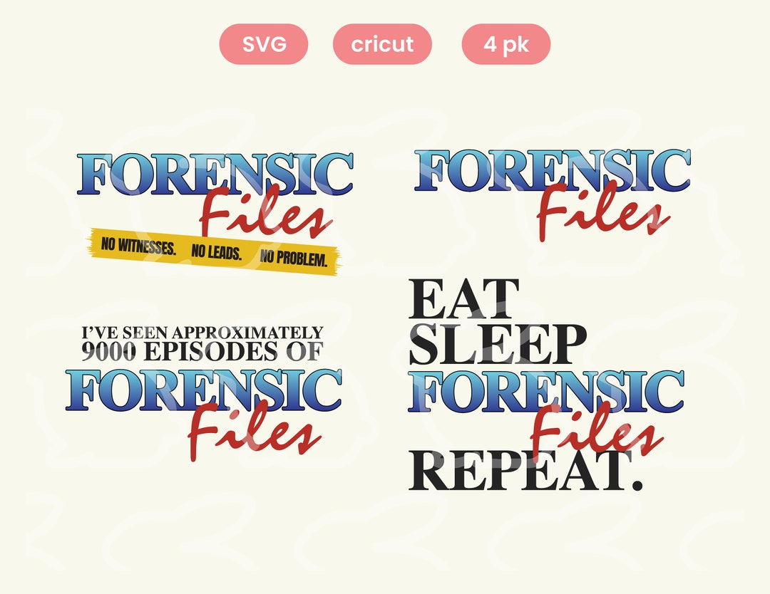 Crime Show Svg Forensic Files Fan Retro Mom Life Svg Funny Women Svg ...