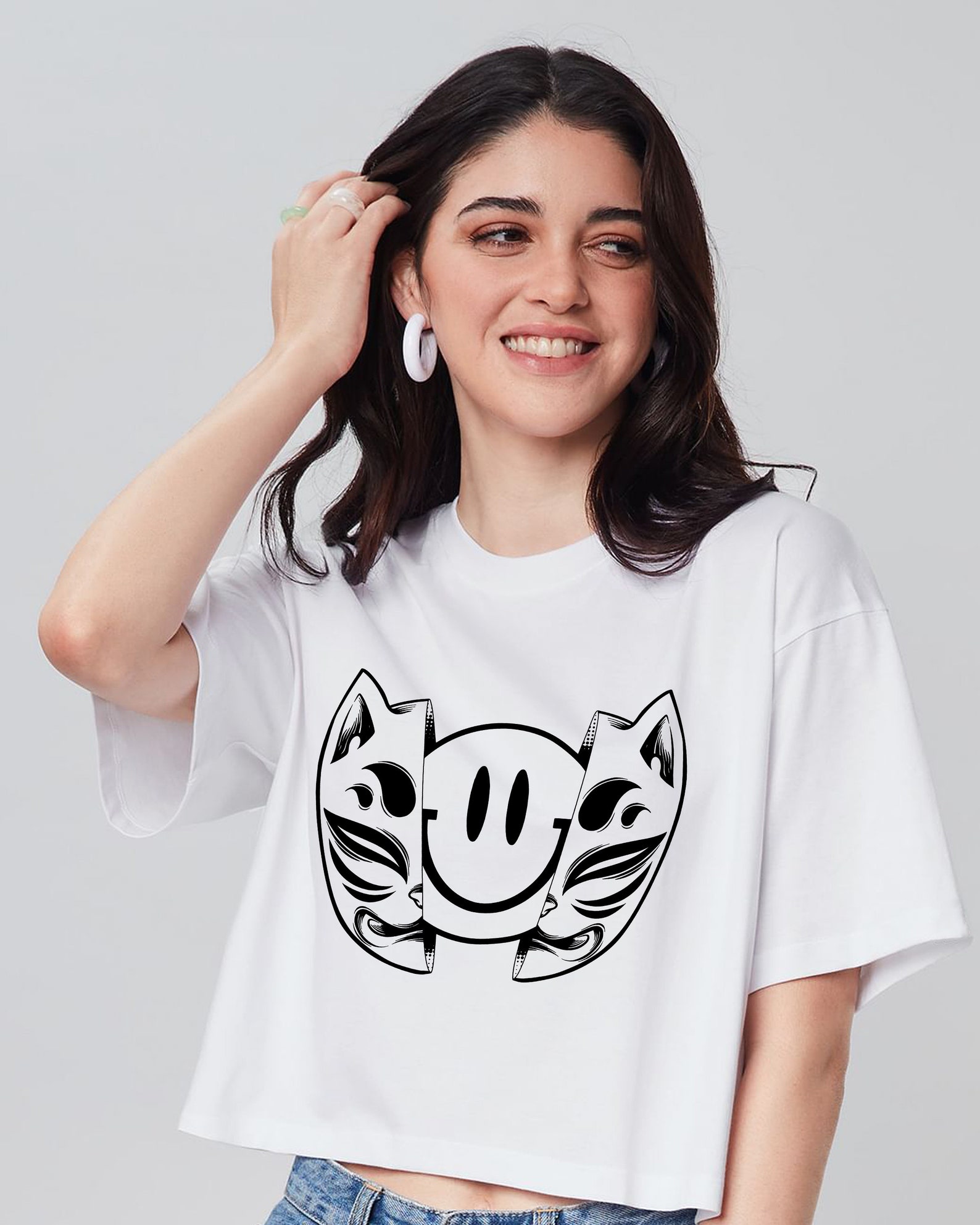 Happy Face Svg Kabuki Svg Smiley Svg Smiley Face Cool Shirt Svg Anime ...