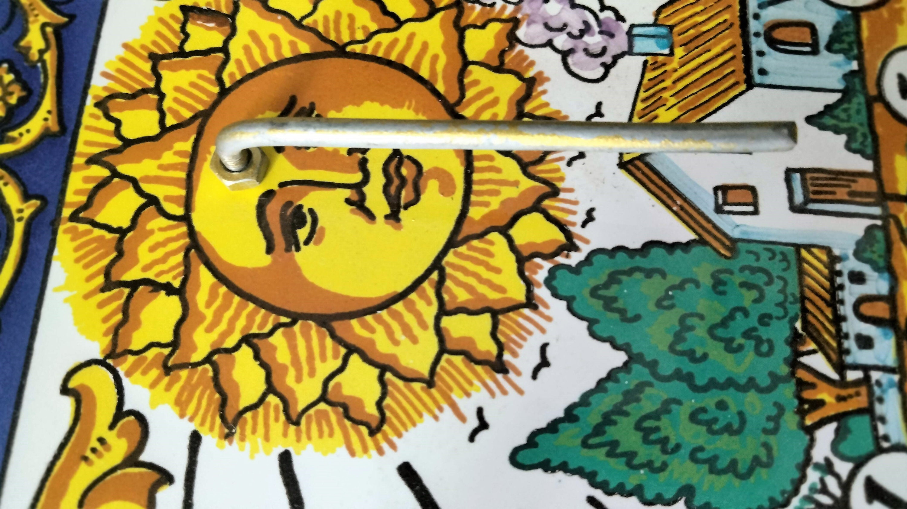 Vintage Spanish Sundial Tile - Etsy