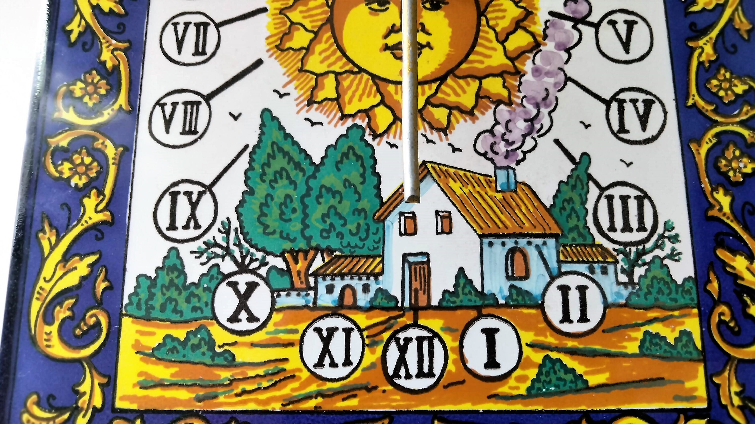 Vintage Spanish Sundial Tile - Etsy