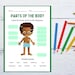 Parts of the Body Writing Practice for Kids, Toddler Workbook ...