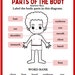 Parts of the Body Writing Practice for Kids, Toddler Workbook ...