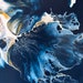 Fluid Art - “faces” Original Acrylic Dutch Pouring Navy- Gold - Etsy