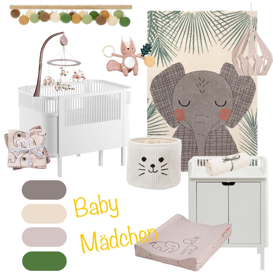 Baby Room Design for Girls, Mood Board, Mood Board, Picture Collage ...