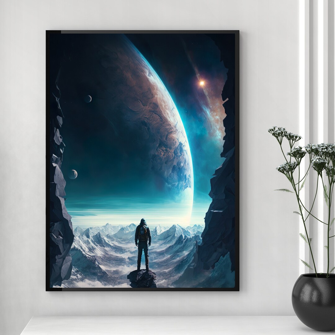 Beyond the Limit - Space Exploration Poster, Space Travel, Sci-fi Art ...