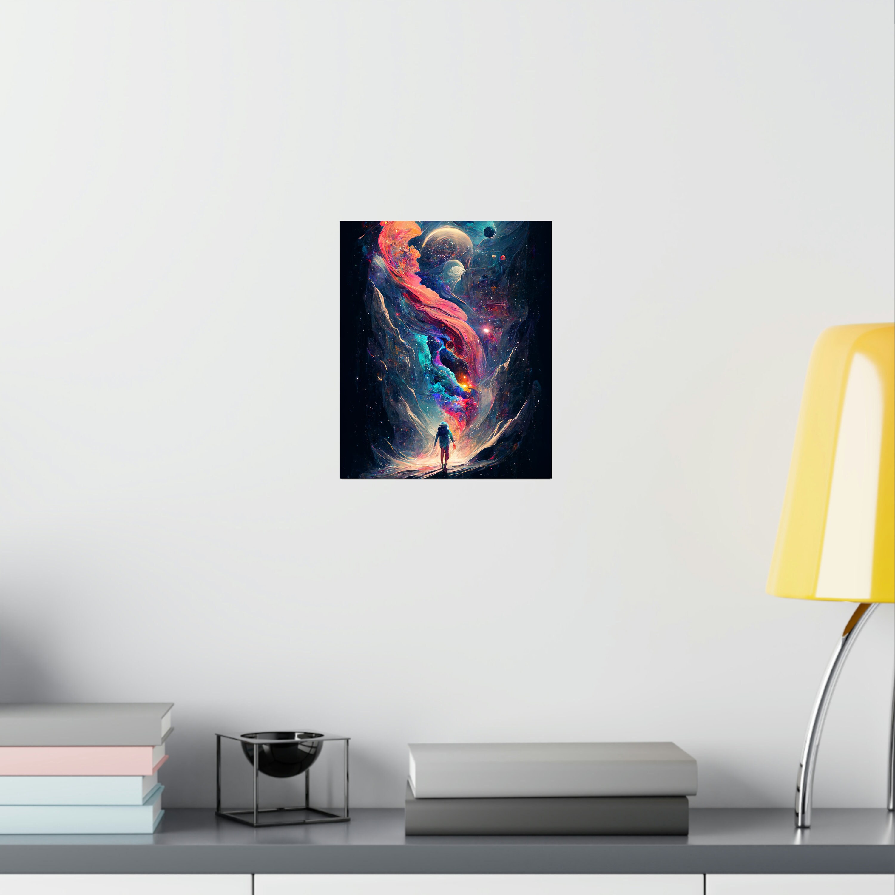 Universe in Color - Space Imagination Poster, Colorful Art, Imaginative ...