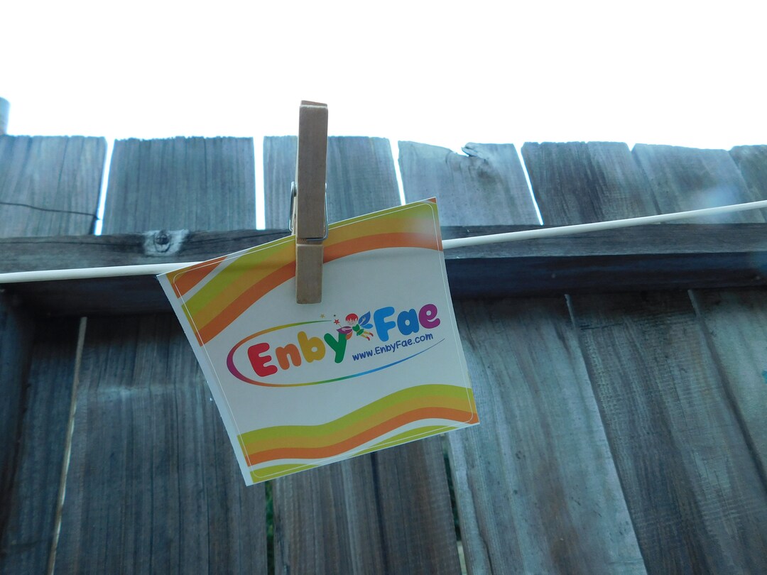 Enby Fae Logo Sticker Rainbow Fairy Non Binary 4x4 Self Adhesive - Etsy