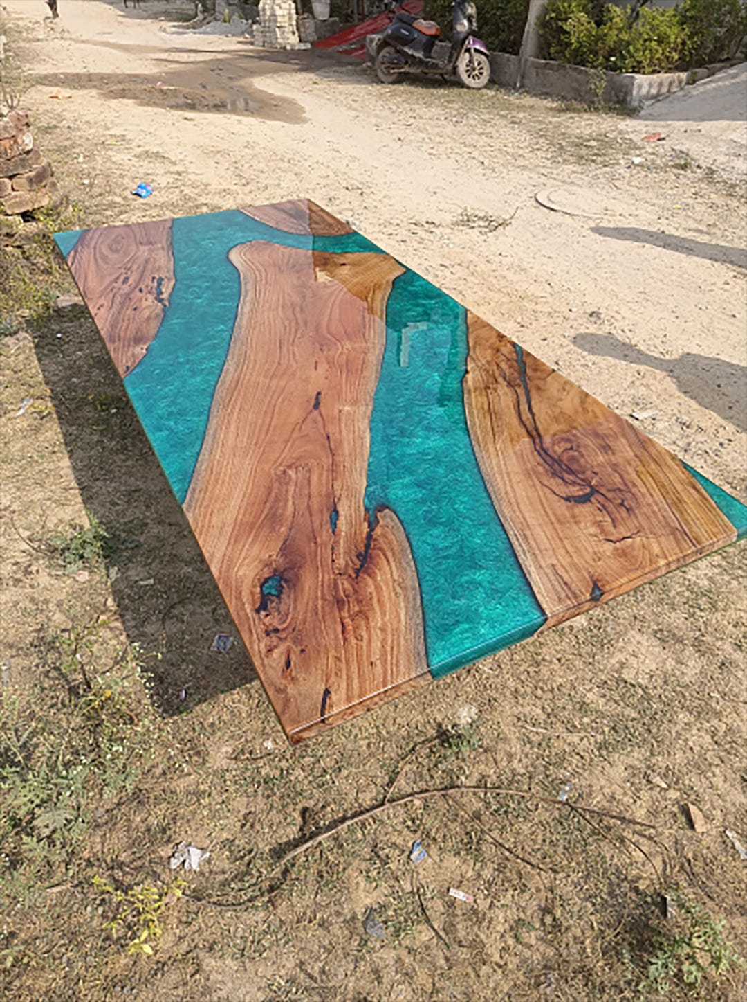 Custom Epoxy Dining Table | Large Resin River Table | Made to Order ...
