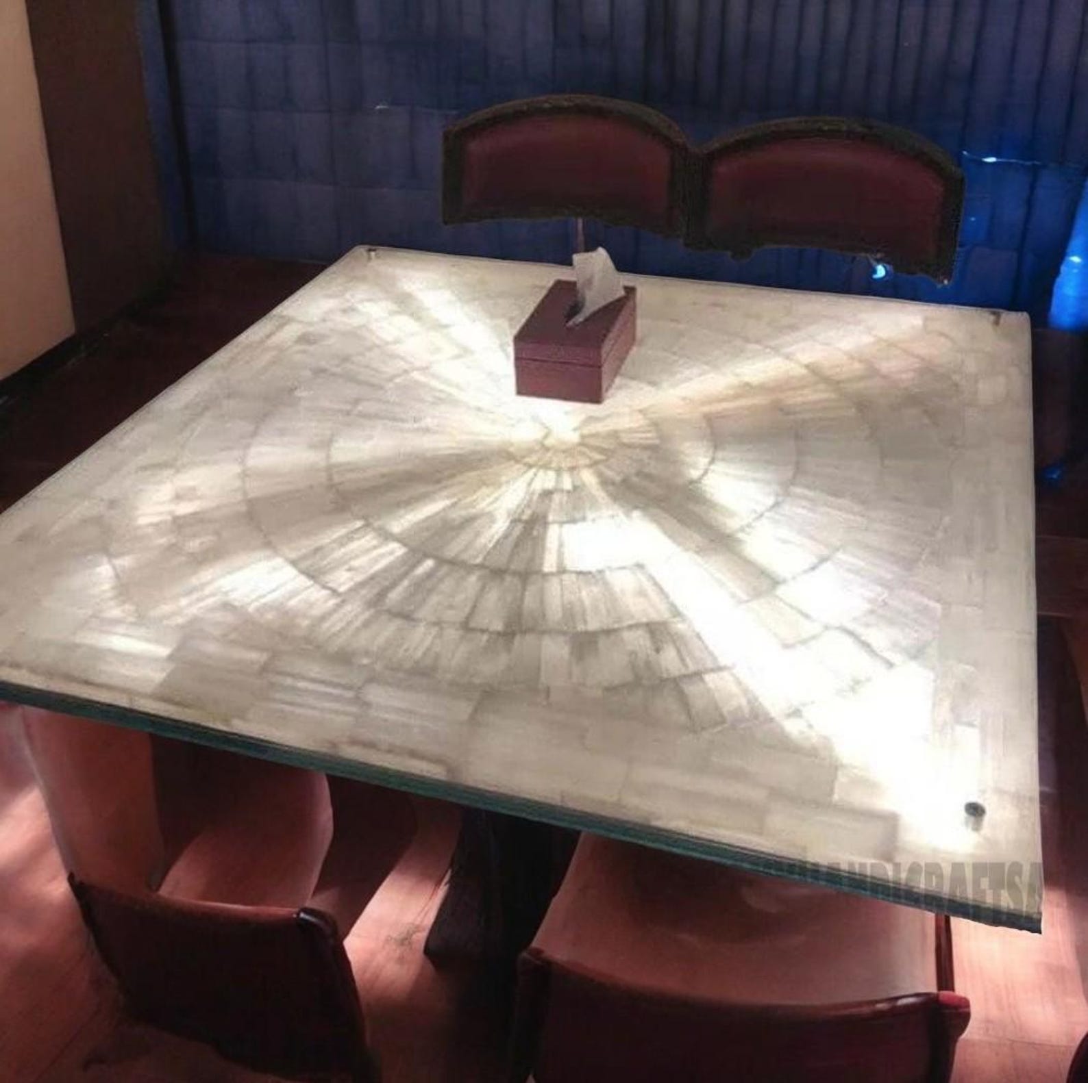 Selenite Crystal White Coffee Table | Selenite White Table Top - Etsy