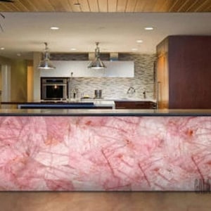 Rose Quartz Hotel Counter Side Slab Pink Agate Kitchen Counter Side ...