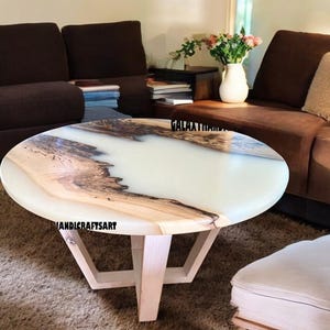 Epoxy White Table | Epoxy Table Top | White Resin Table | Epoxy Resin ...