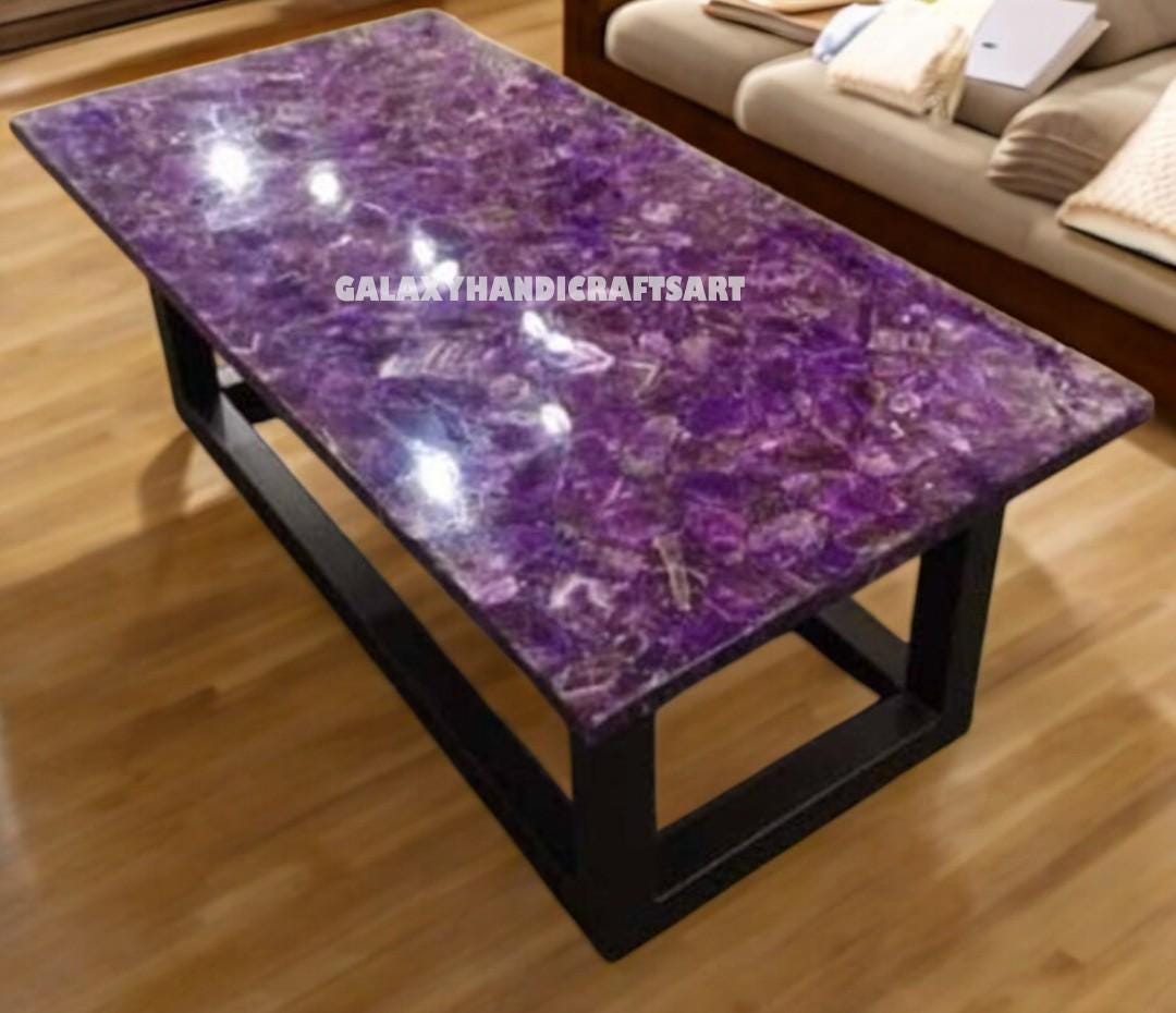 Living Room Table | Center Table Top | Amethyst Counter Top | Amethyst ...