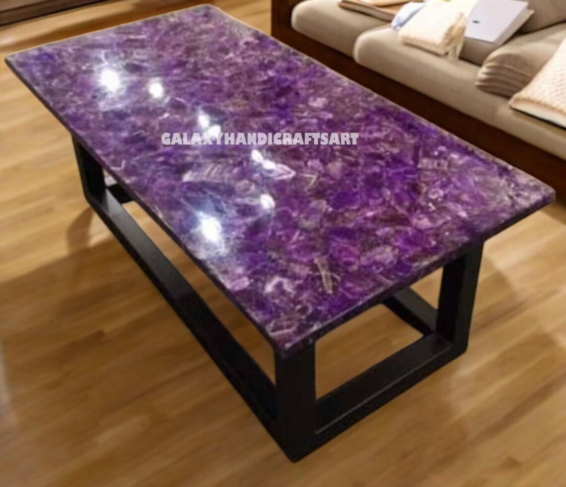 Living Room Table | Center Table Top | Amethyst Counter Top | Amethyst ...