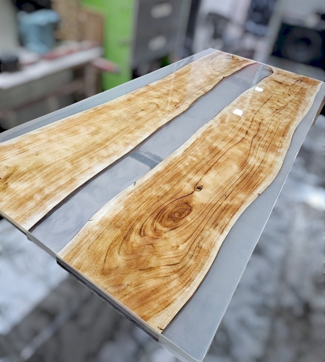 Transparent Epoxy Table Top Epoxy Living Room Table Epoxy Table Home ...