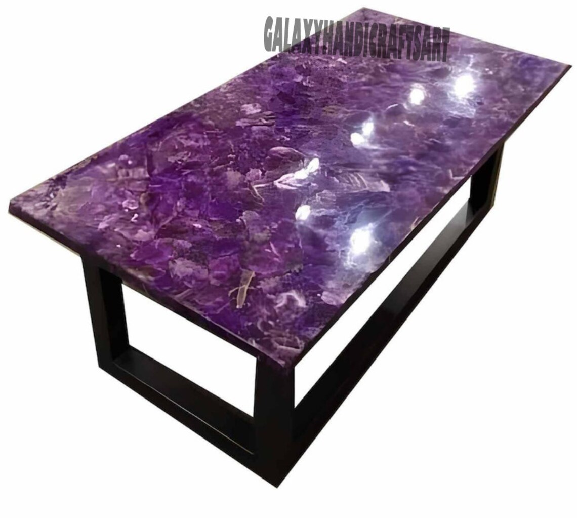 Living Room Table Center Table Top Amethyst Counter Top Amethyst ...