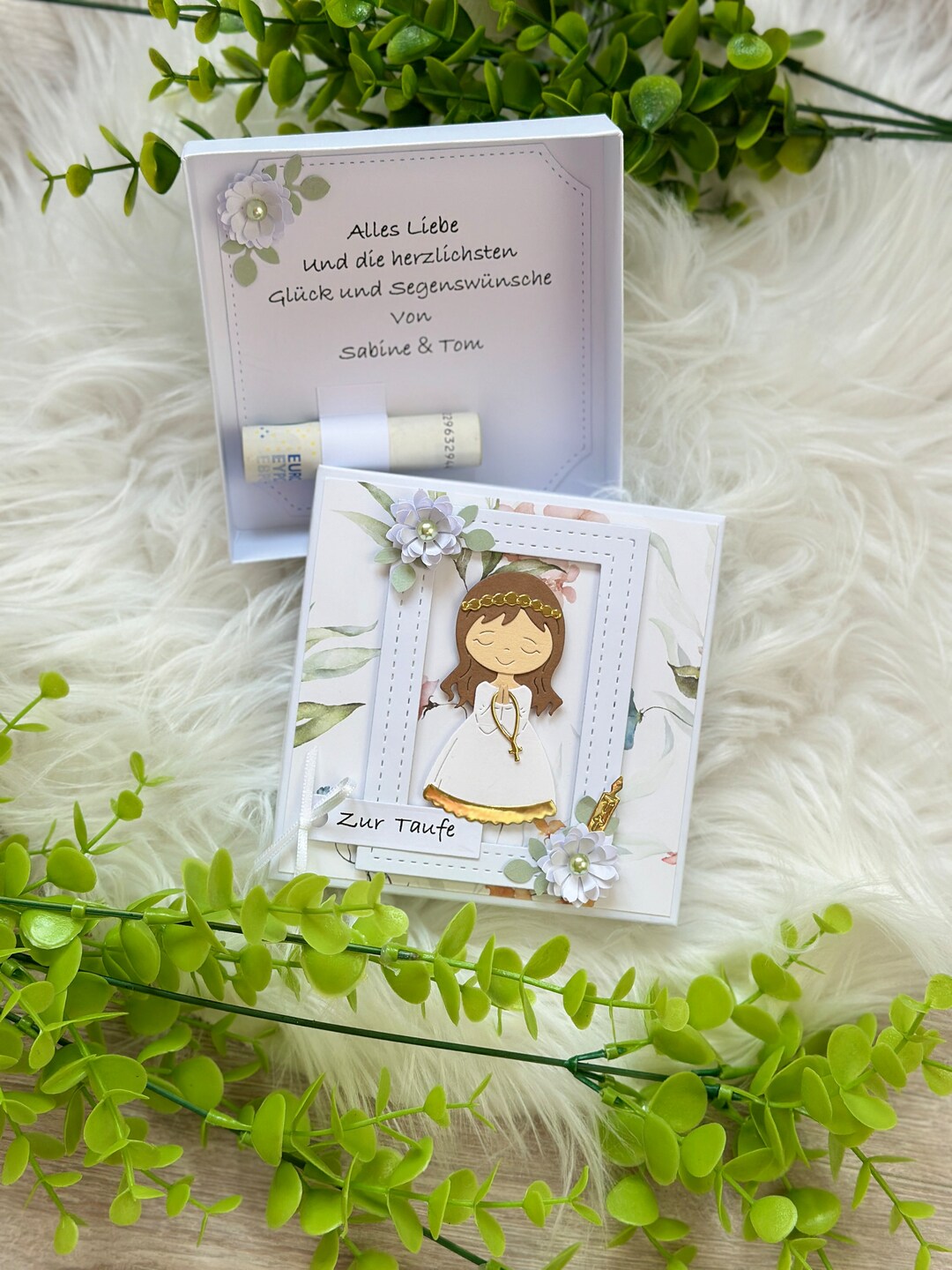 Money Gift for Baptism Girls Gift Box Money Gift Box for Baptism - Etsy