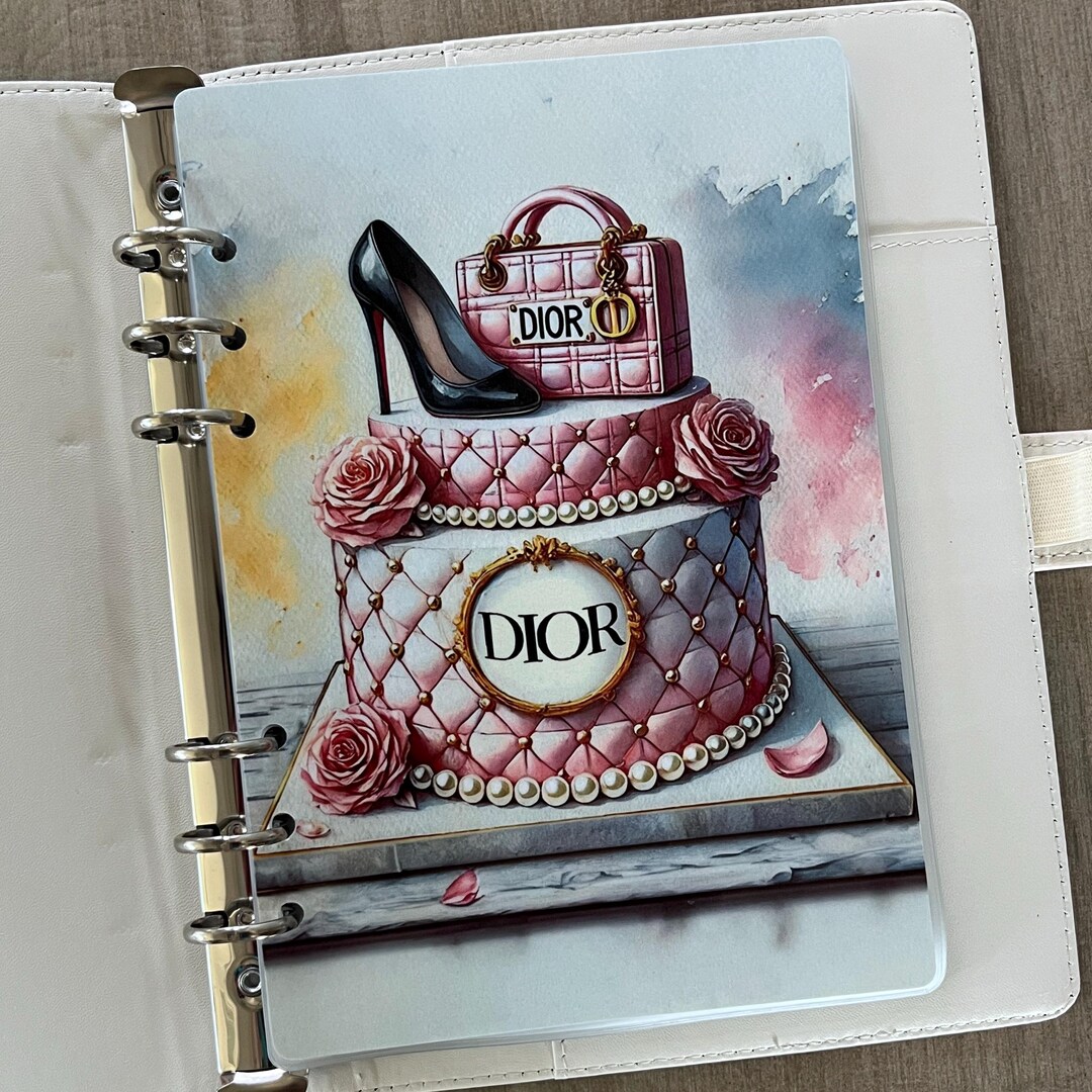 PLANNER DASHBOARD Designer Birthday Cake Dividers Covers | A6 A5 Happy ...