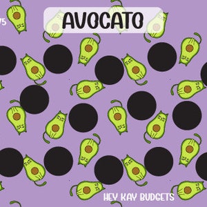 Avo-cat-o Savings Challenge A5 - DIY Scratcher Printable PDF - Etsy