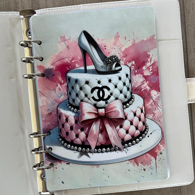PLANNER DASHBOARD Designer Birthday Cake Dividers Covers | A6 A5 Happy ...
