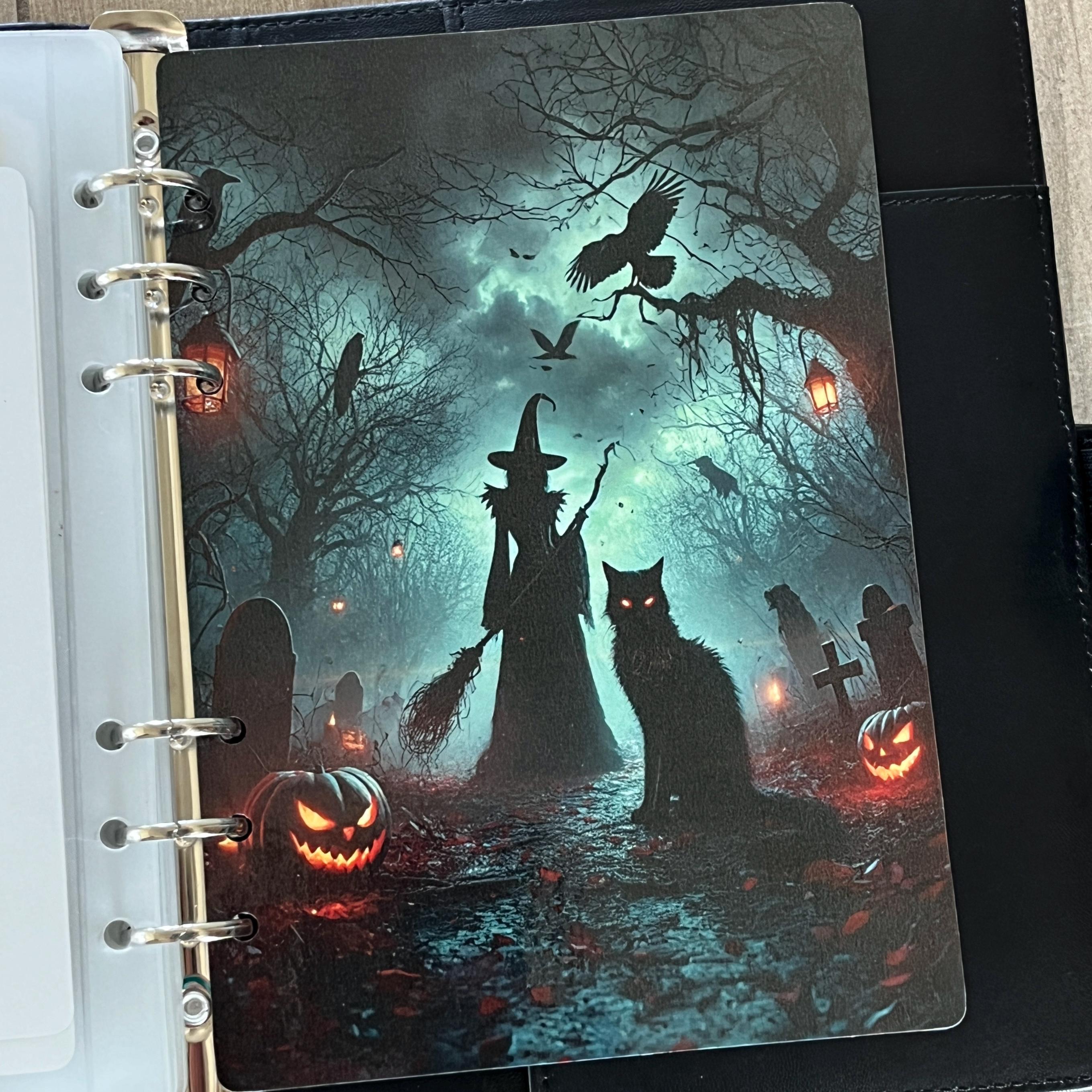 PLANNER DASHBOARD Spooky Scary Dividers Covers | A6 A5 Happy Planner ...