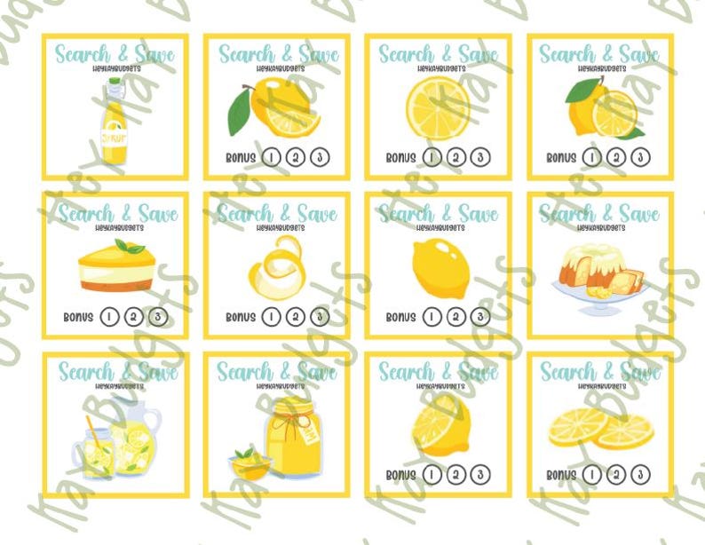 New! Lemonade Stand Box Savings Challenge + FREEBIE - DIY Printable PDF ...