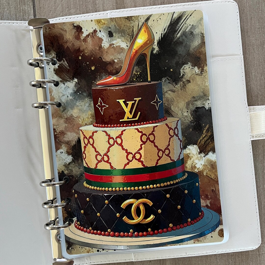 PLANNER DASHBOARD Designer Birthday Cake Dividers Covers | A6 A5 Happy ...