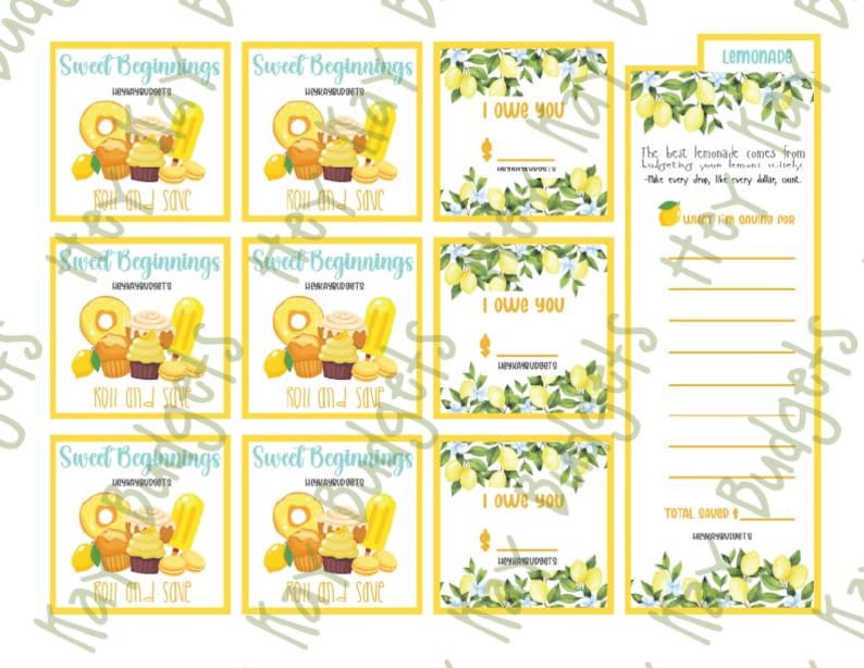 New! Lemonade Stand Box Savings Challenge + FREEBIE - DIY Printable PDF ...