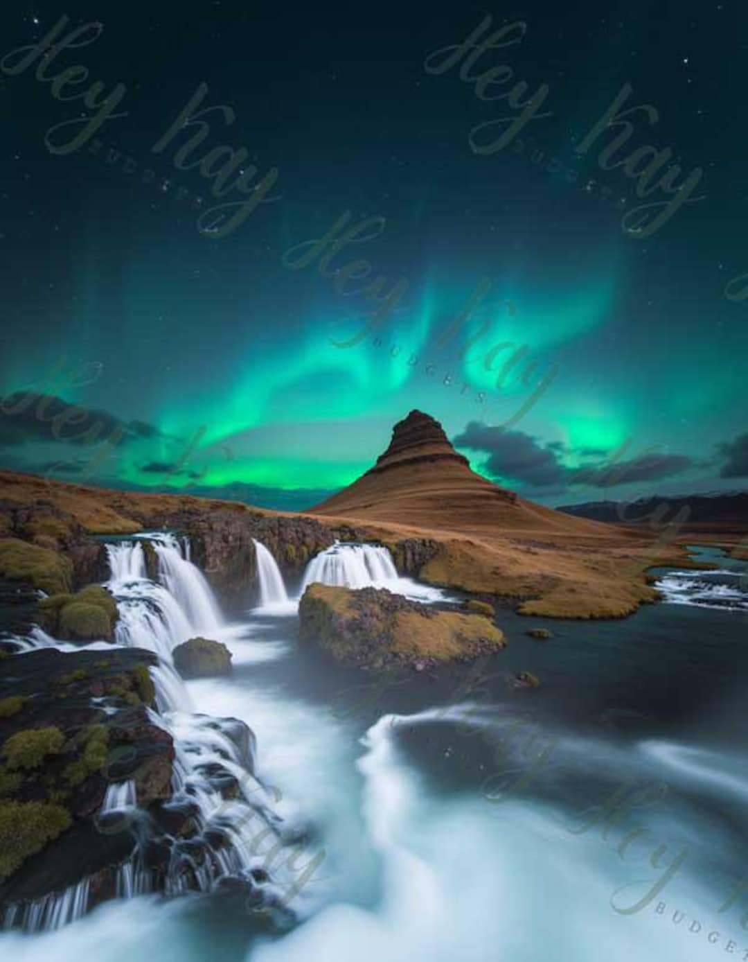 PLANNER DASHBOARD Icelandic Waterfalls | A6 A5 Happy Planner Big ...