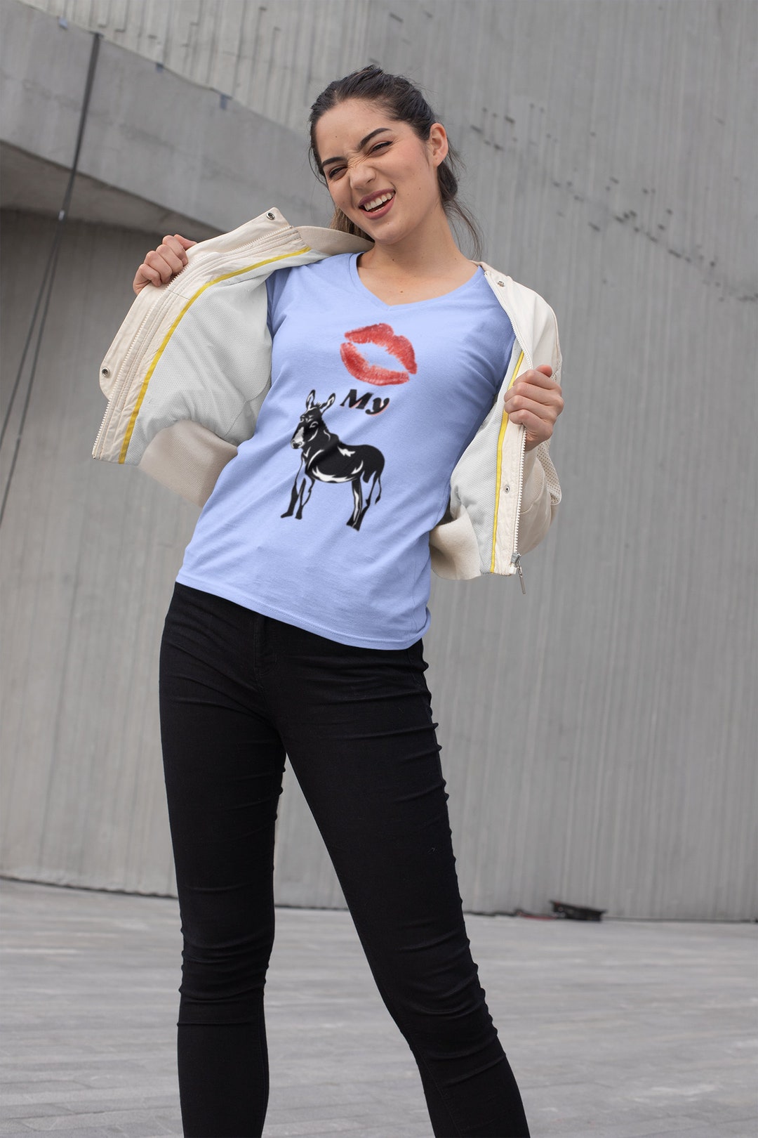 This Kiss My Donkey, Funny, Soft, Unisex T-shirts for Men, Woman and ...