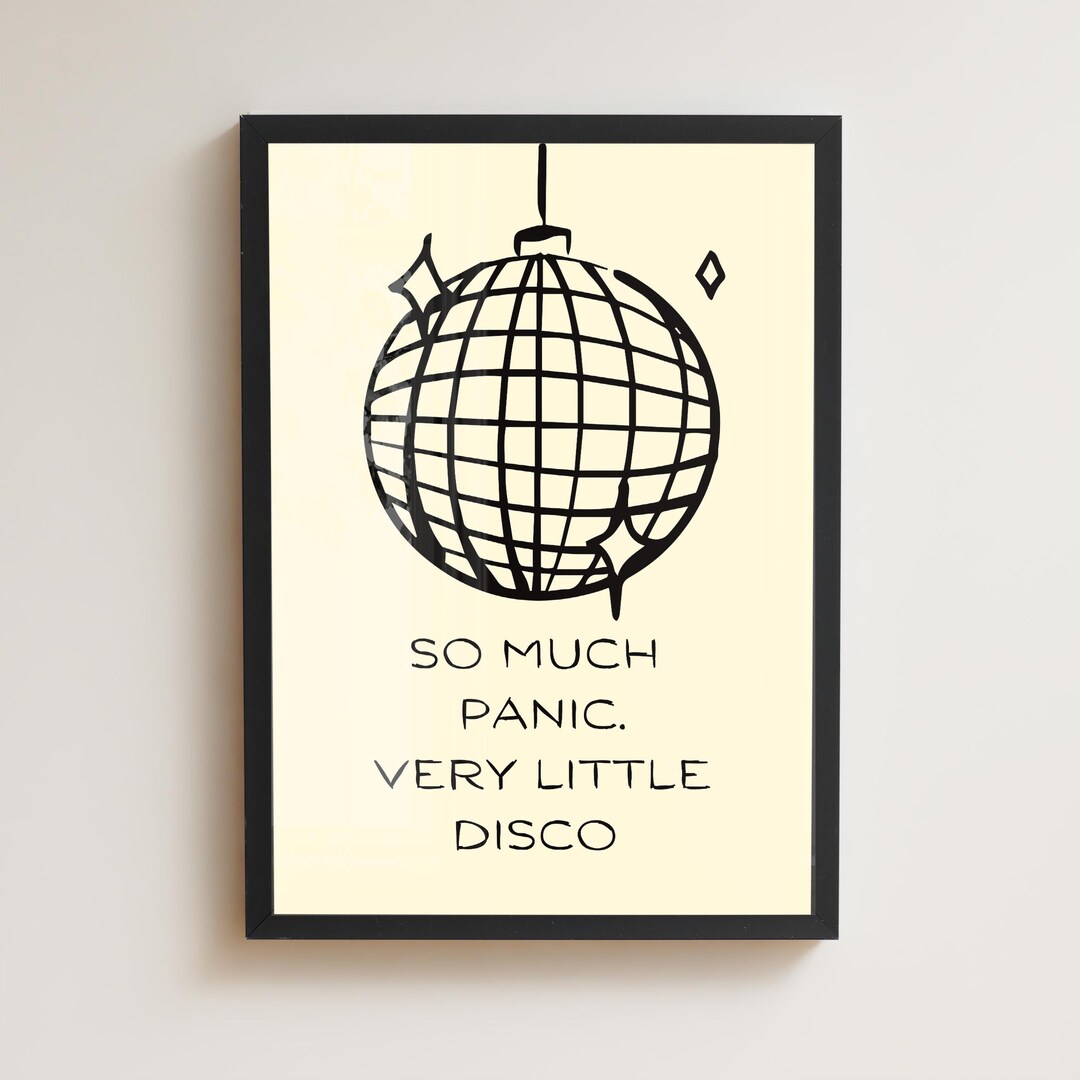 So Much Panic. Very Little Disco Print, Hallway, Entryway, Bedroom ...