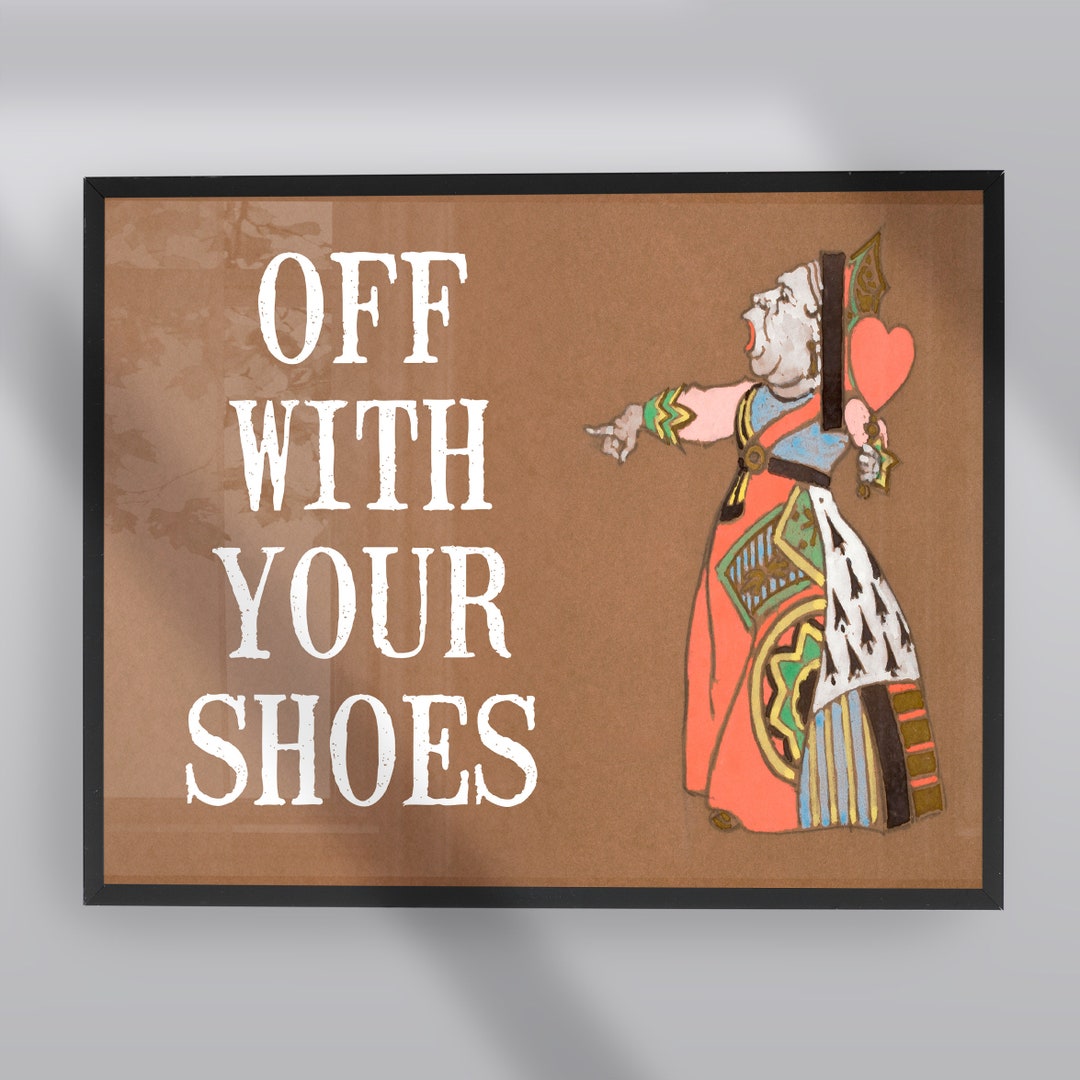 Off With Your Shoes Unframed Print, Altered Art, New Home, Entryway ...