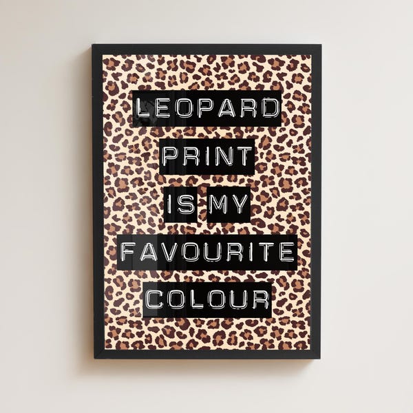 Leopard Print Wall Decal - Etsy UK