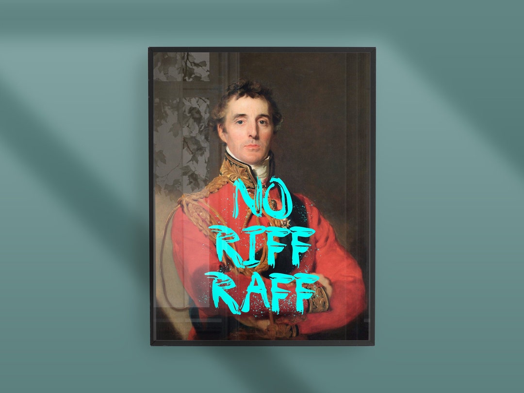 No Riff Raff Urban Graffiti Text Quote Altered Vintage Alternative ...