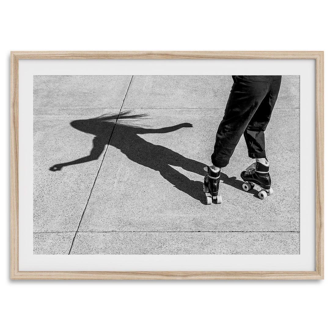 Modern Street Photography Print - Black and White Vintage Sports ...