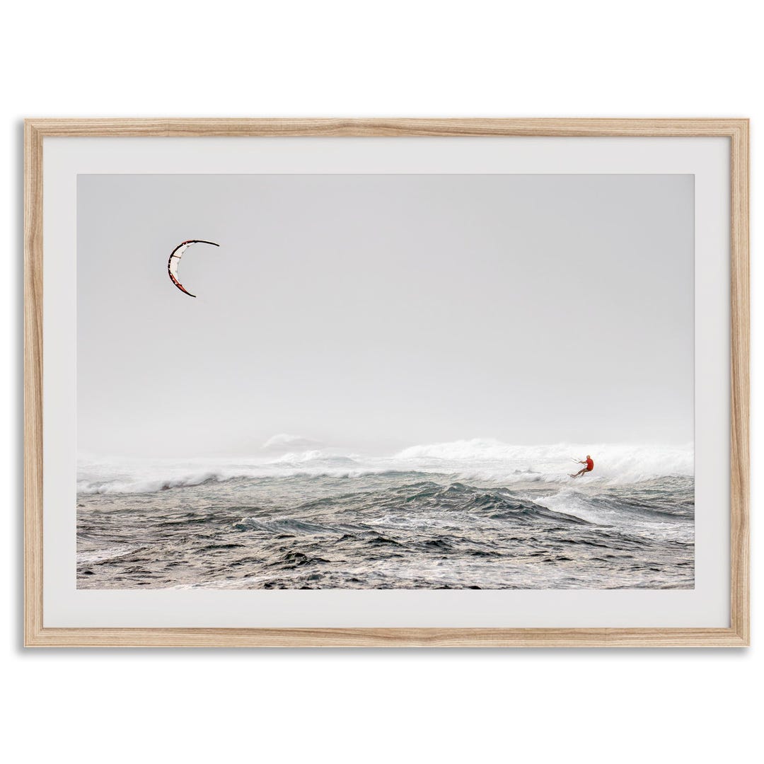 Wind Surfing Fine Art Photography Print - Minimalist Maui Kite Surfer ...