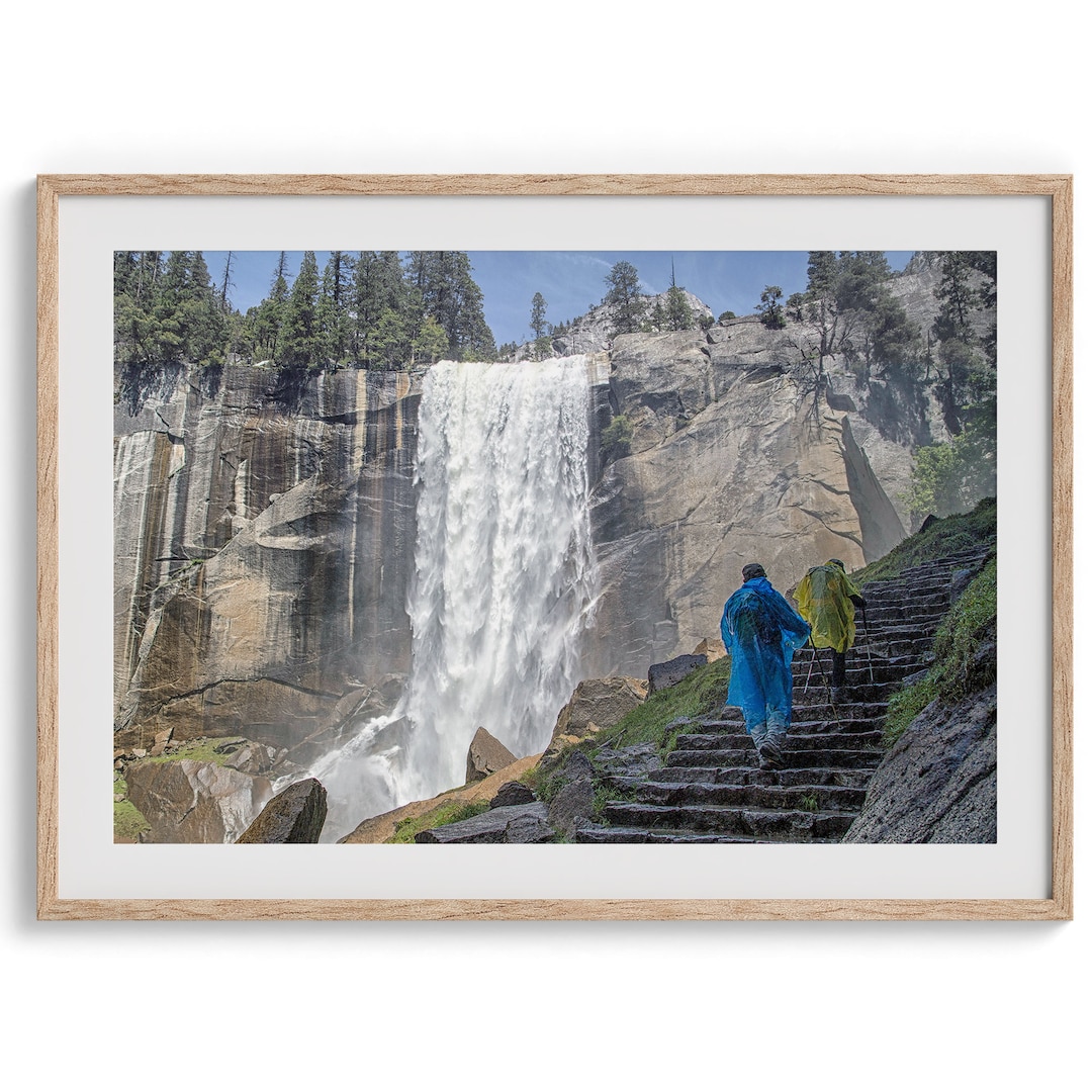Fine Art Yosemite Waterfall Print Mist Trail Scenic Nature Wall Art ...