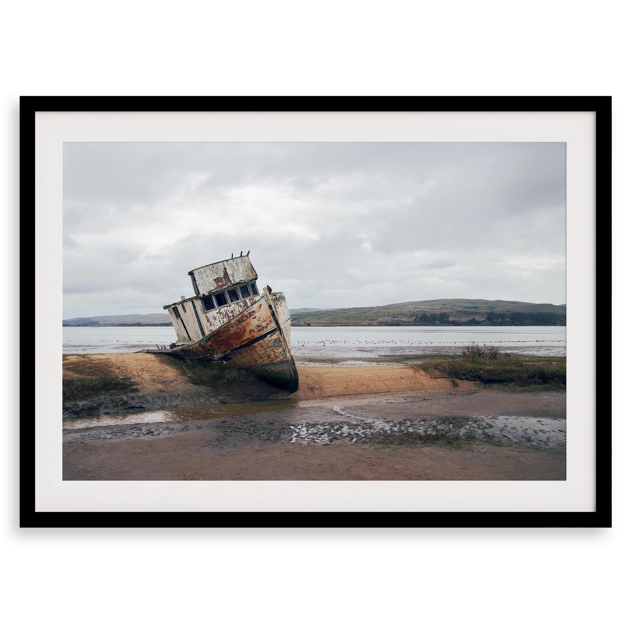 Shipwreck Photography Print: Rustic Coastal Wall Art - Etsy