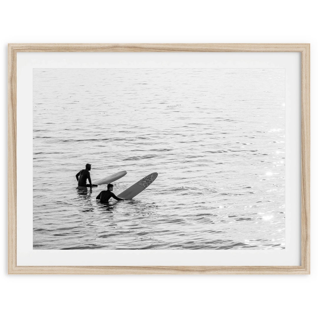 Black and White Surf Photography Print - California Ocean Surfing Wall ...