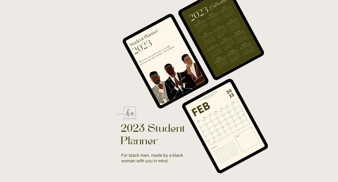 2023 Student Planner for Black Men - Etsy
