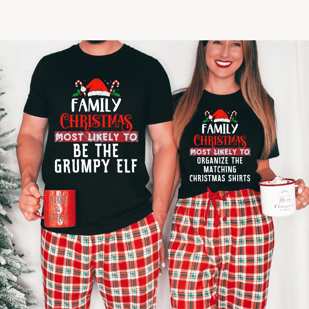 Matching Christmas Family Group Tees, Funny Family Group Matching ...