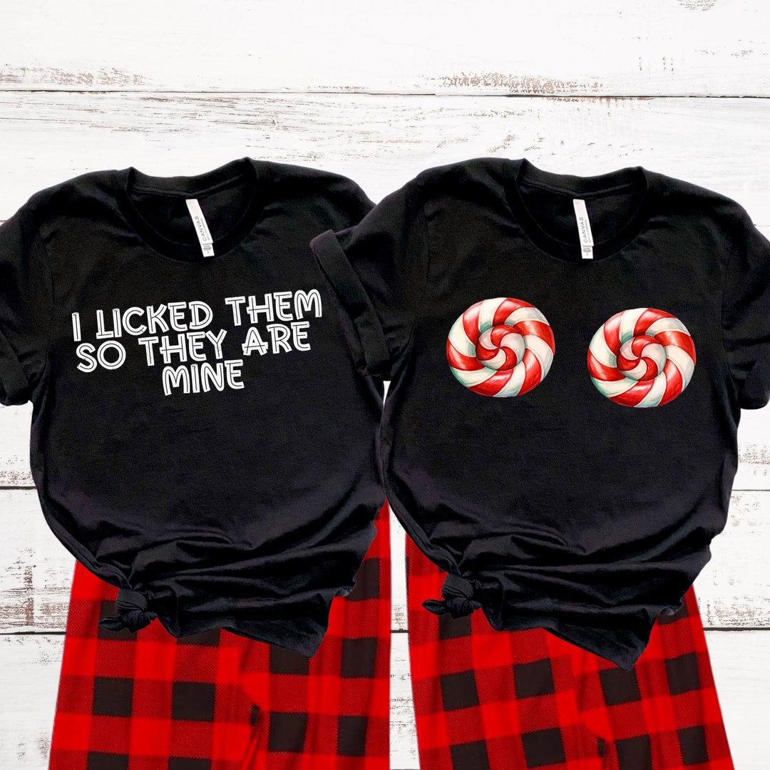 Funny Christmas Couples Shirts: Matching Candy Design - Etsy