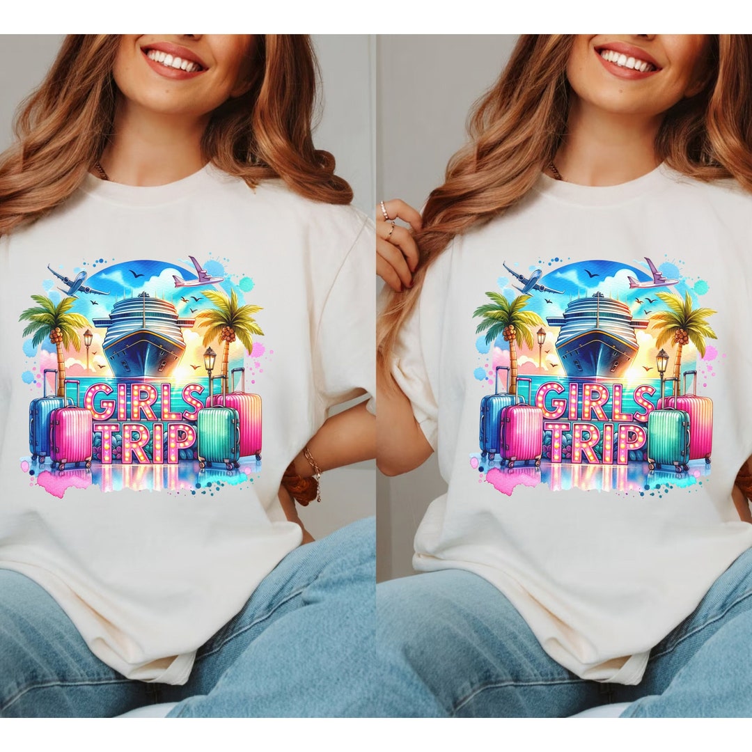 Girls Trip Shirts, Girls Weekend Match, Friends Vacation Tee, Mother ...